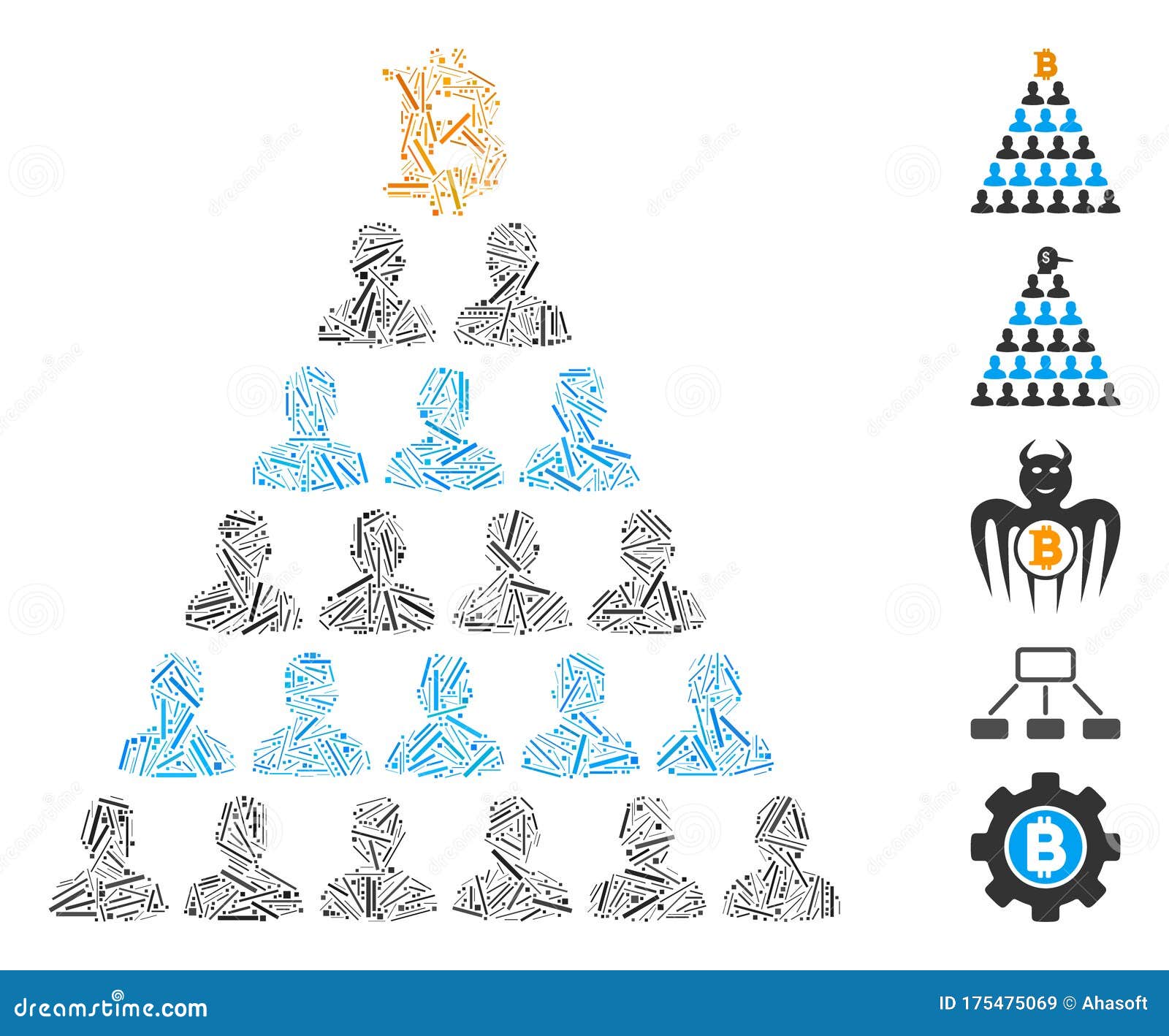 Ponzi Pyramid Scheme Vector Mesh Carcass Model And Triangle Mosaic Icon ...
