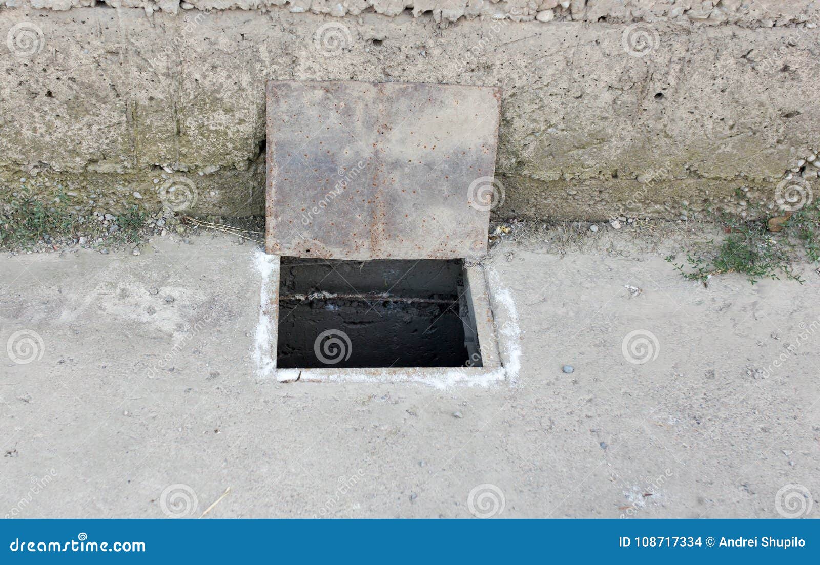 Hatch in concrete stock photo. Image of building, block - 108717334