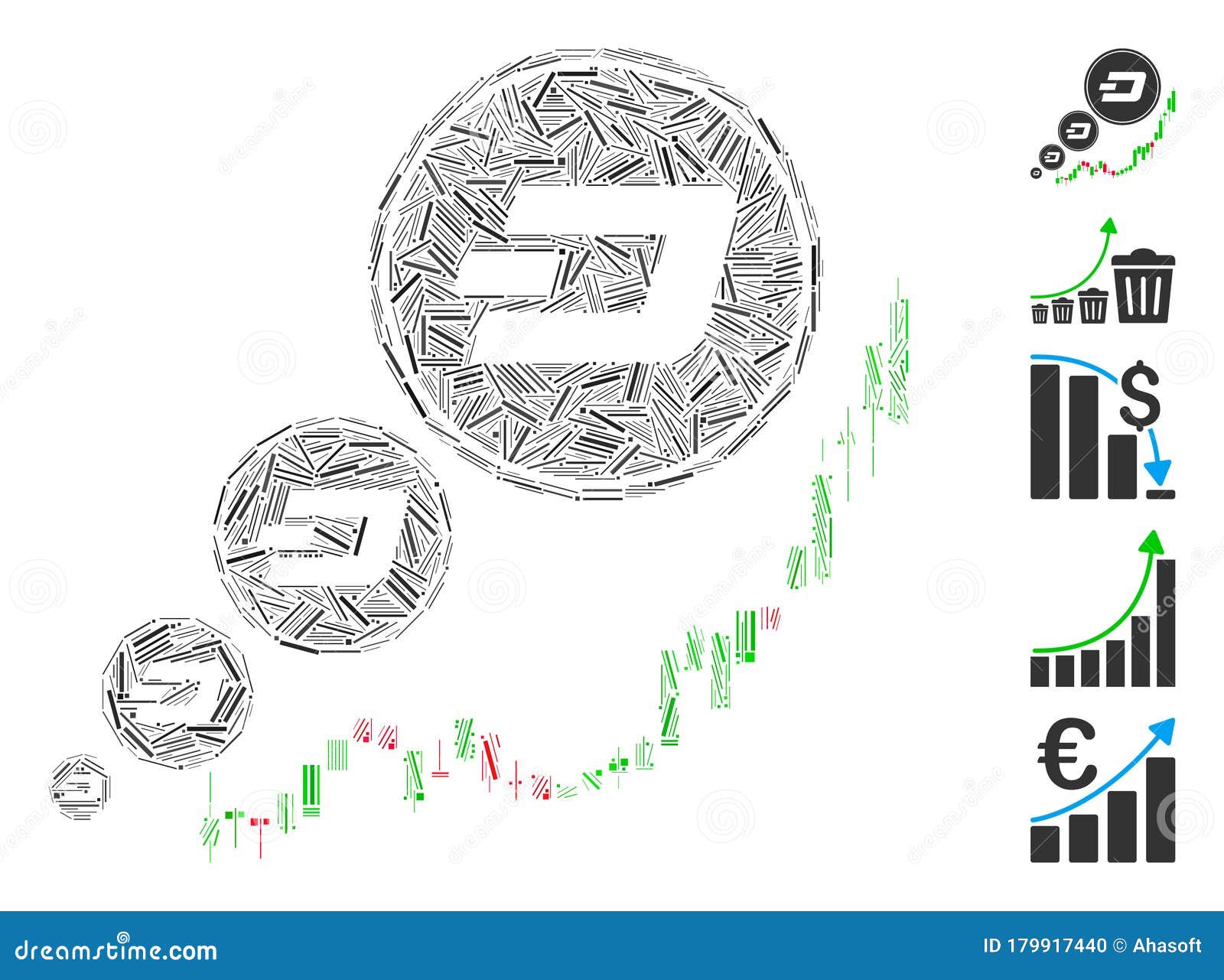 Hatch Dashcoin Inflation Chart Icon Vector Collage Stock Illustration ... Hatch Dashcoin Inflation Chart Icon Vector Collage Stock Illustration ...