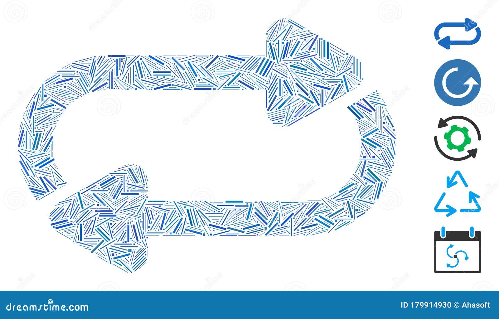 Hatch Endless Repeat Icon Vector Mosaic Stock Illustration ...
