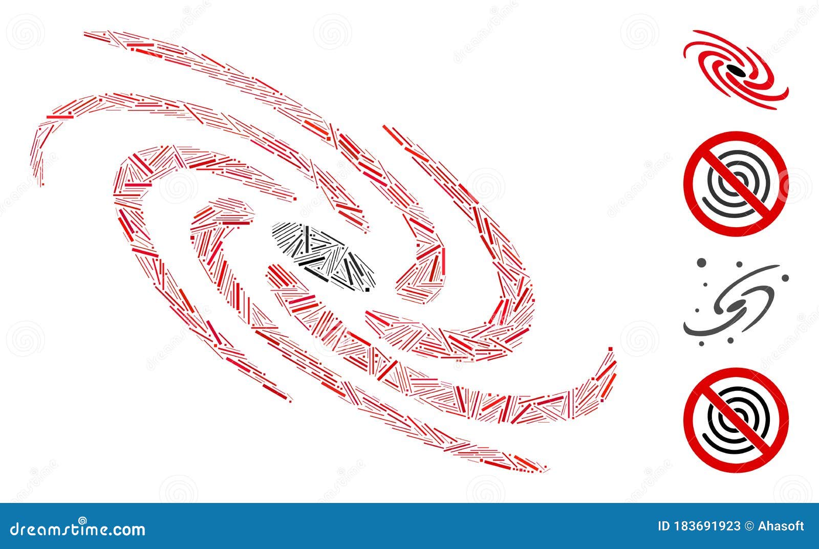 Hatch Galactic Icon Vector Mosaic Stock Illustration - Illustration of ...