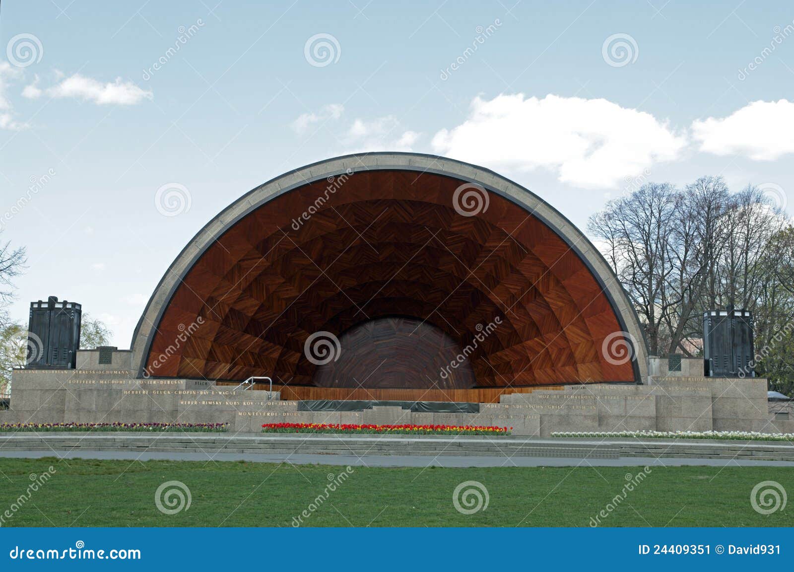 Hatch Shell bandstand stock image. Image of massachusetts - 24409351