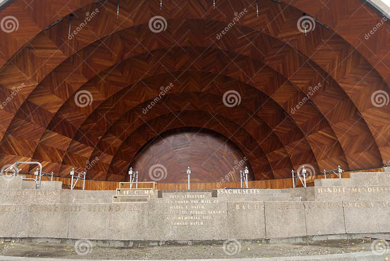 The Hatch Shell, Waterfront Esplanade, Boston Stock Image - Image of ...