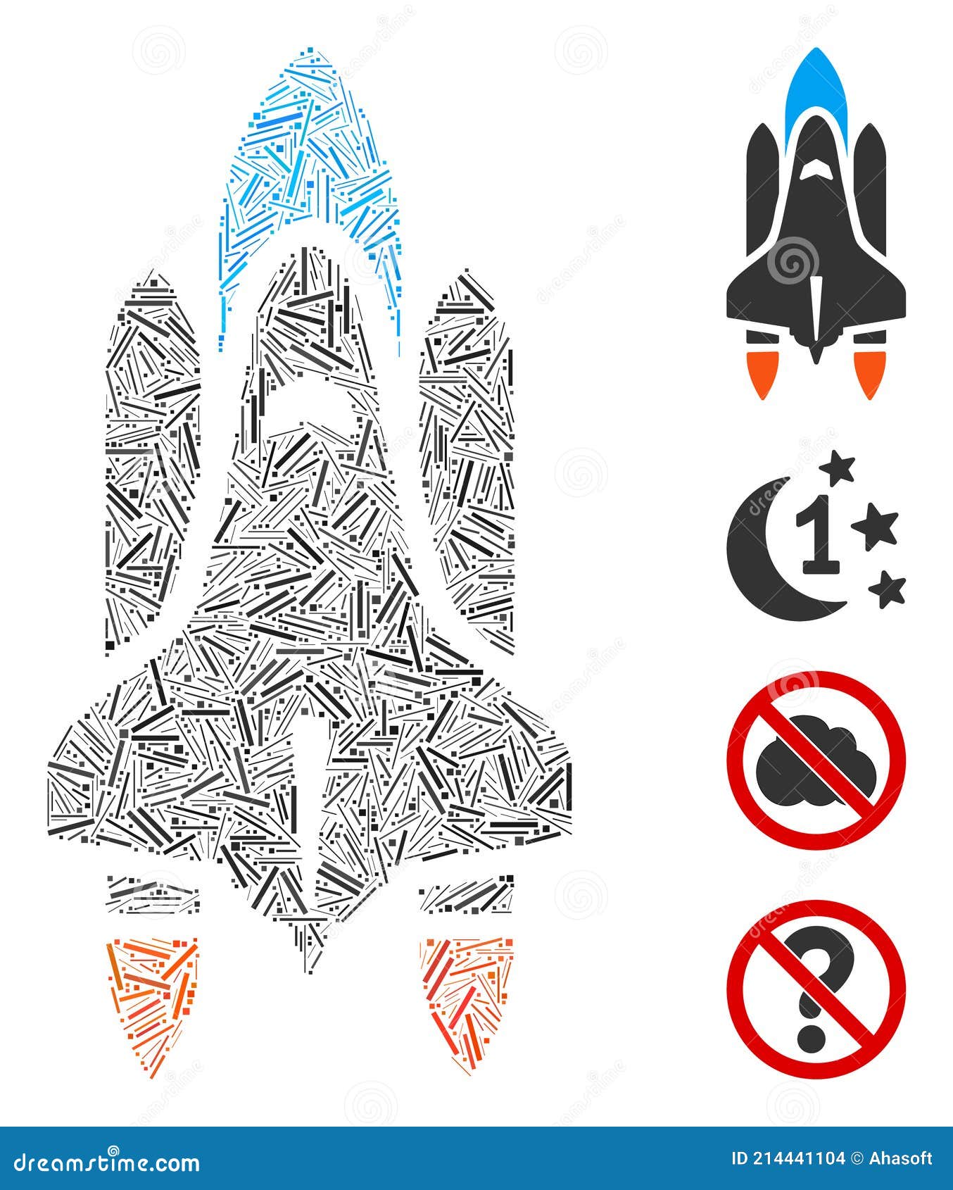 Hatch Space Startup Support Hands Icon Vector Collage Stock Image ...