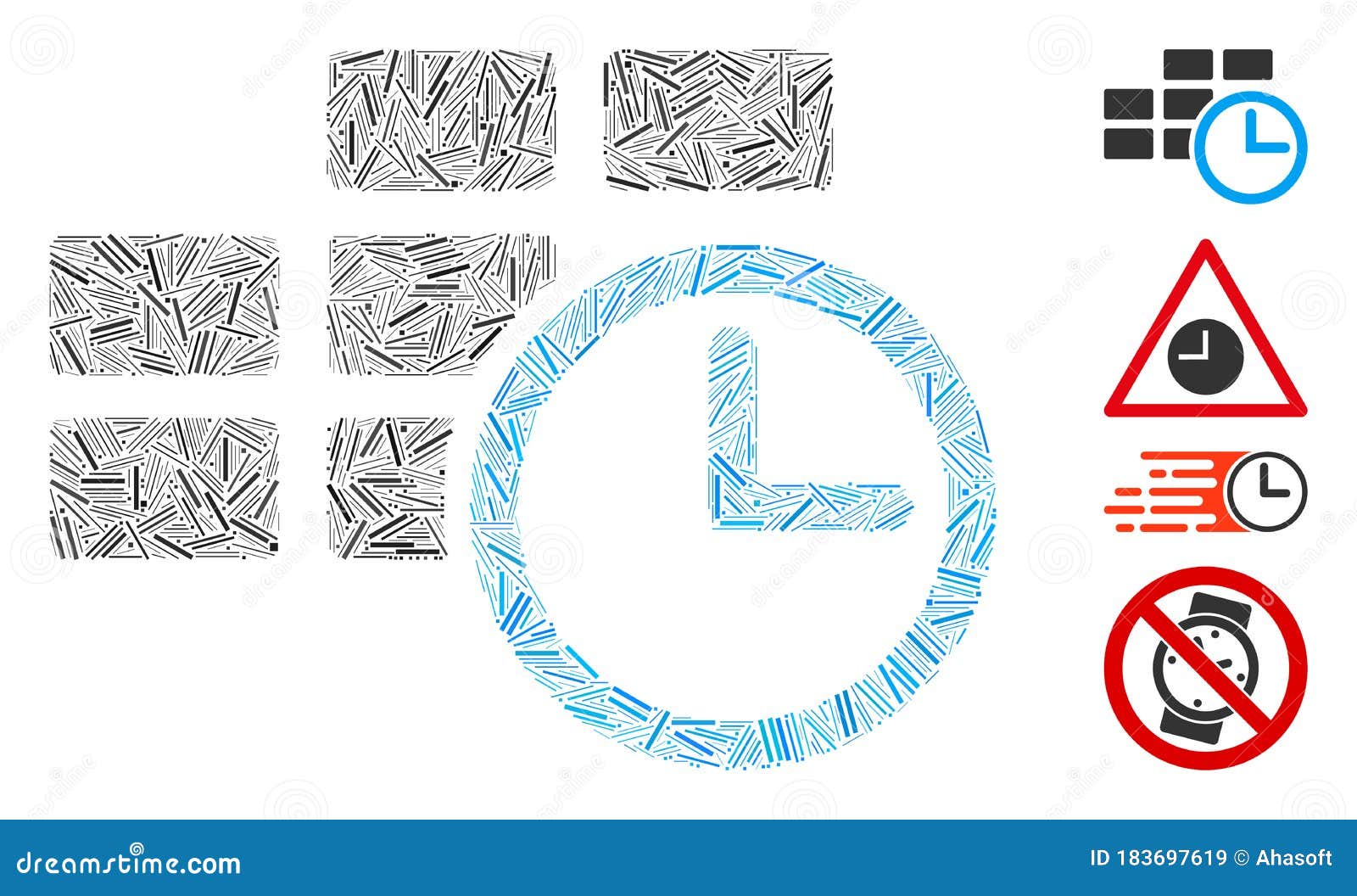Hatch Time Table Icon Vector Collage Stock Illustration - Illustration ...