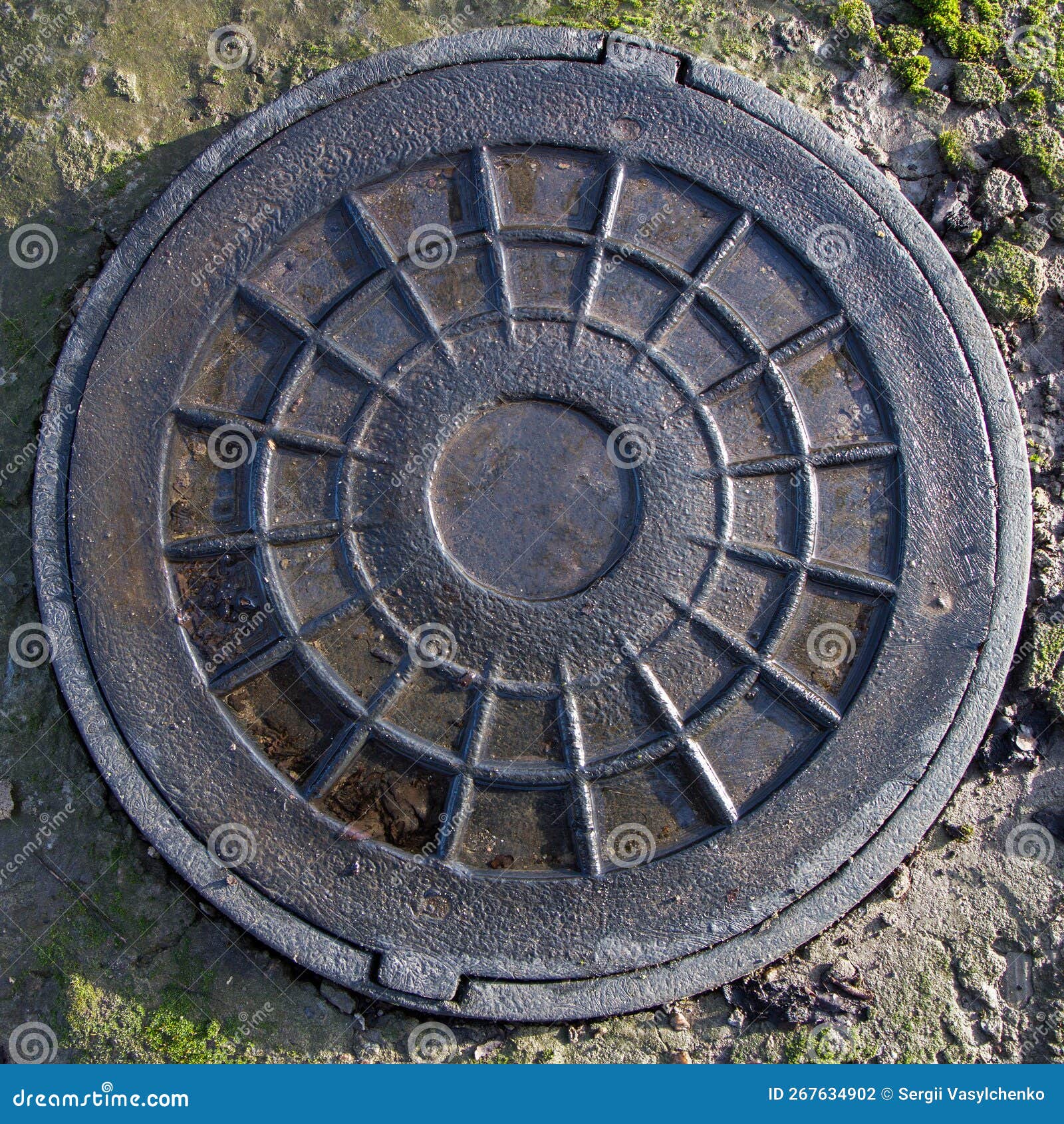 The Hatch of the Water Well is Close-up. Stock Photo - Image of water ...