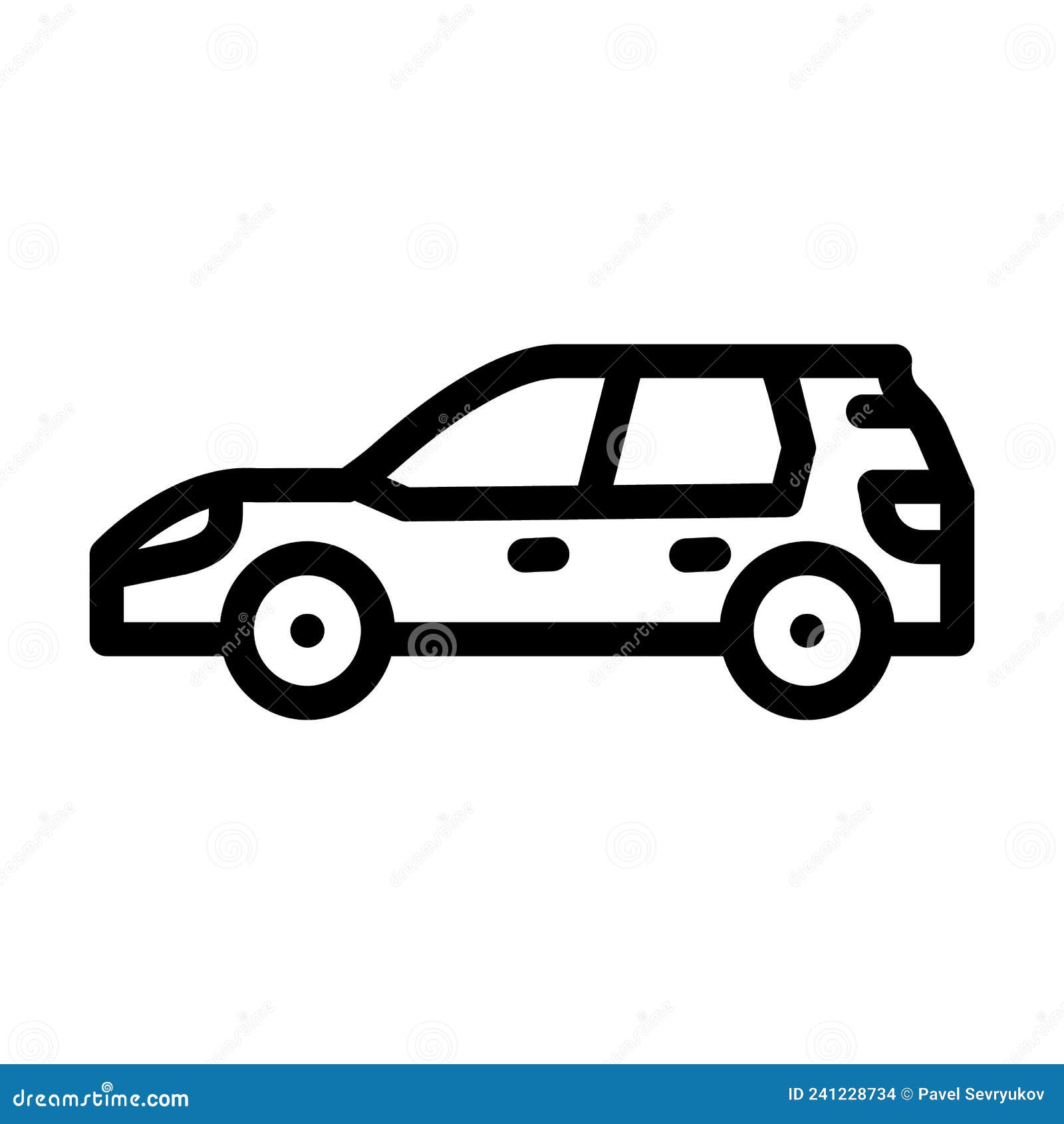 Hatchback Car Body Type Line Icon Vector Illustration Stock Vector ... Hatchback Car Body Type Line Icon Vector Illustration Stock Vector ...
