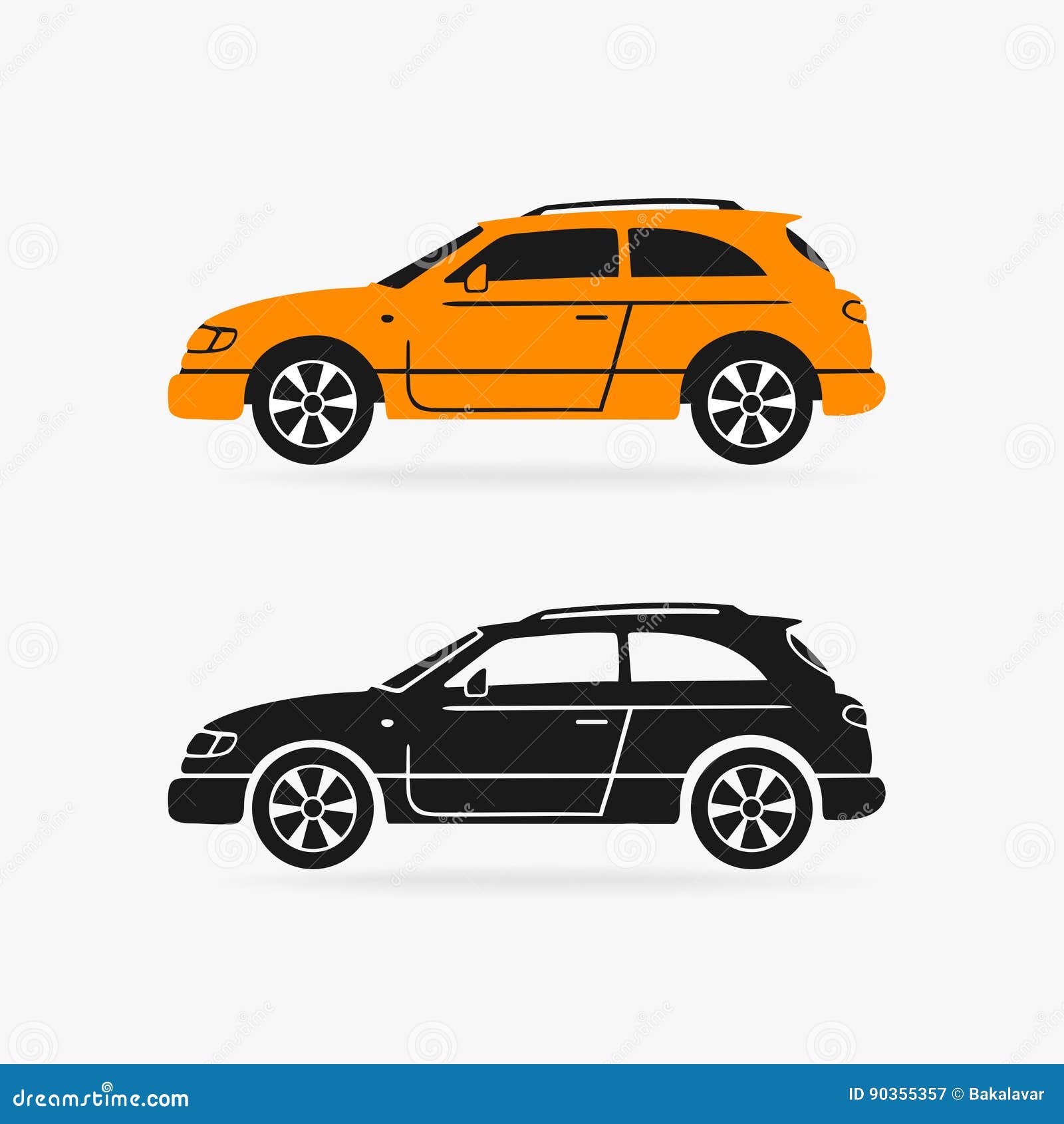 Hatchback Car Vector Symbol Stock Illustration - Illustration of icon ...