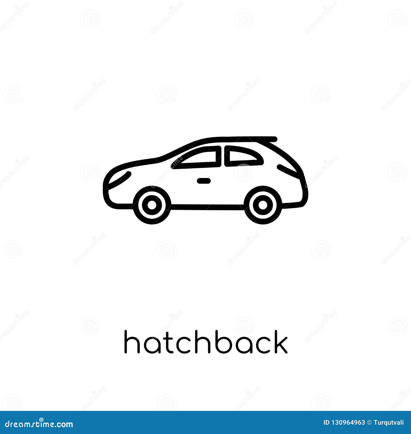 Hatchback Icon from Transportation Collection. Stock Vector ...