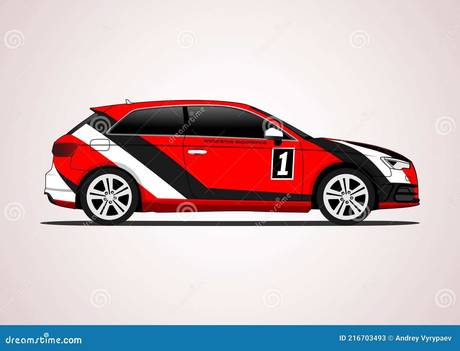 Hatchback, side view.cdr stock vector. Illustration of german - 216703493