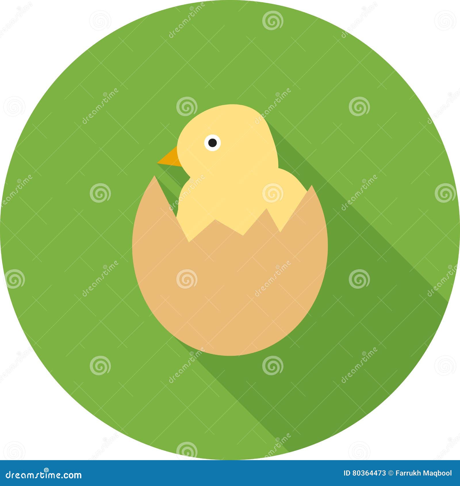 Hatched Egg stock vector. Illustration of concept, icon - 80364473