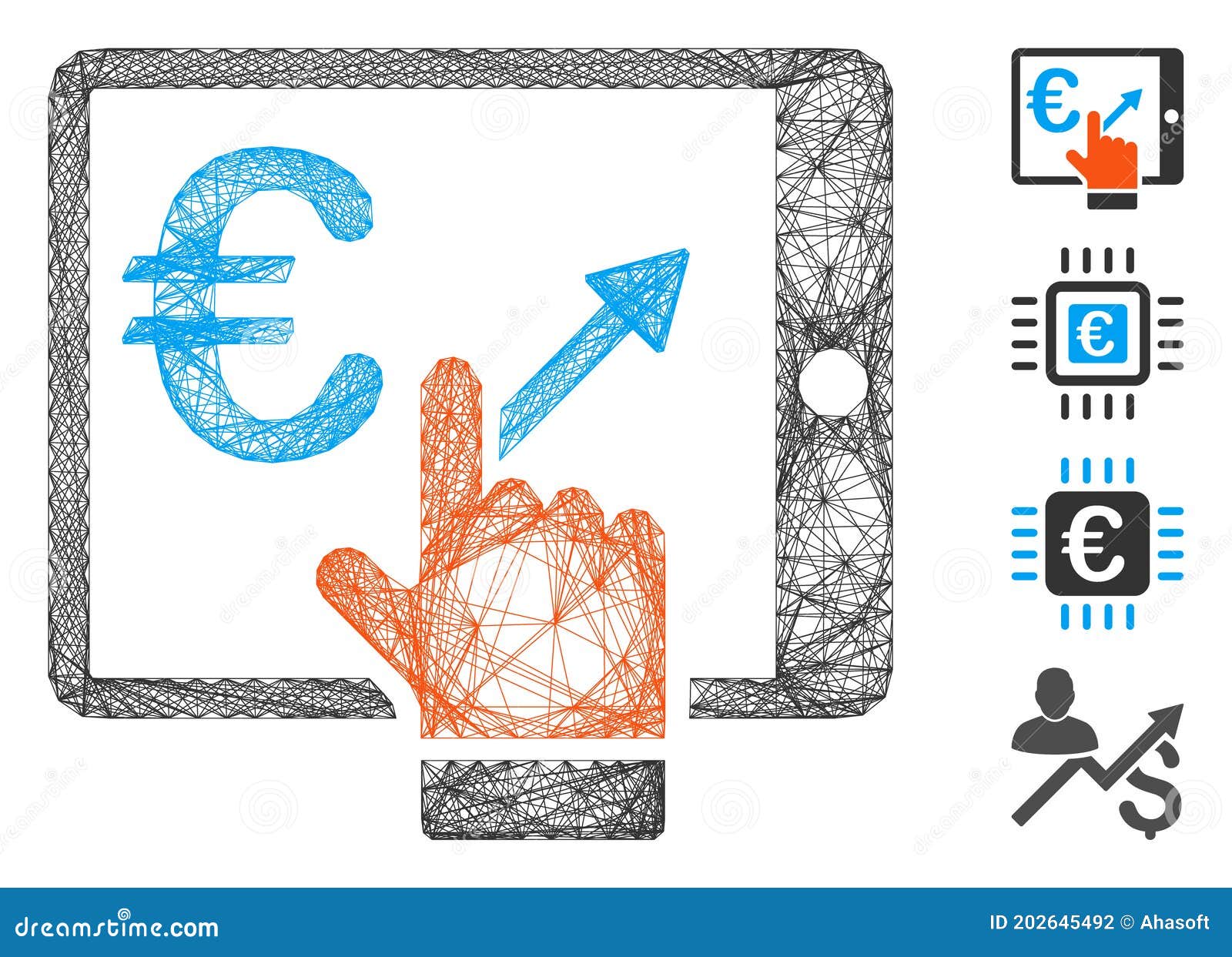 Hatched Euro Analytics Tablet Vector Mesh Stock Vector - Illustration ... Hatched Euro Analytics Tablet Vector Mesh Stock Vector - Illustration ...