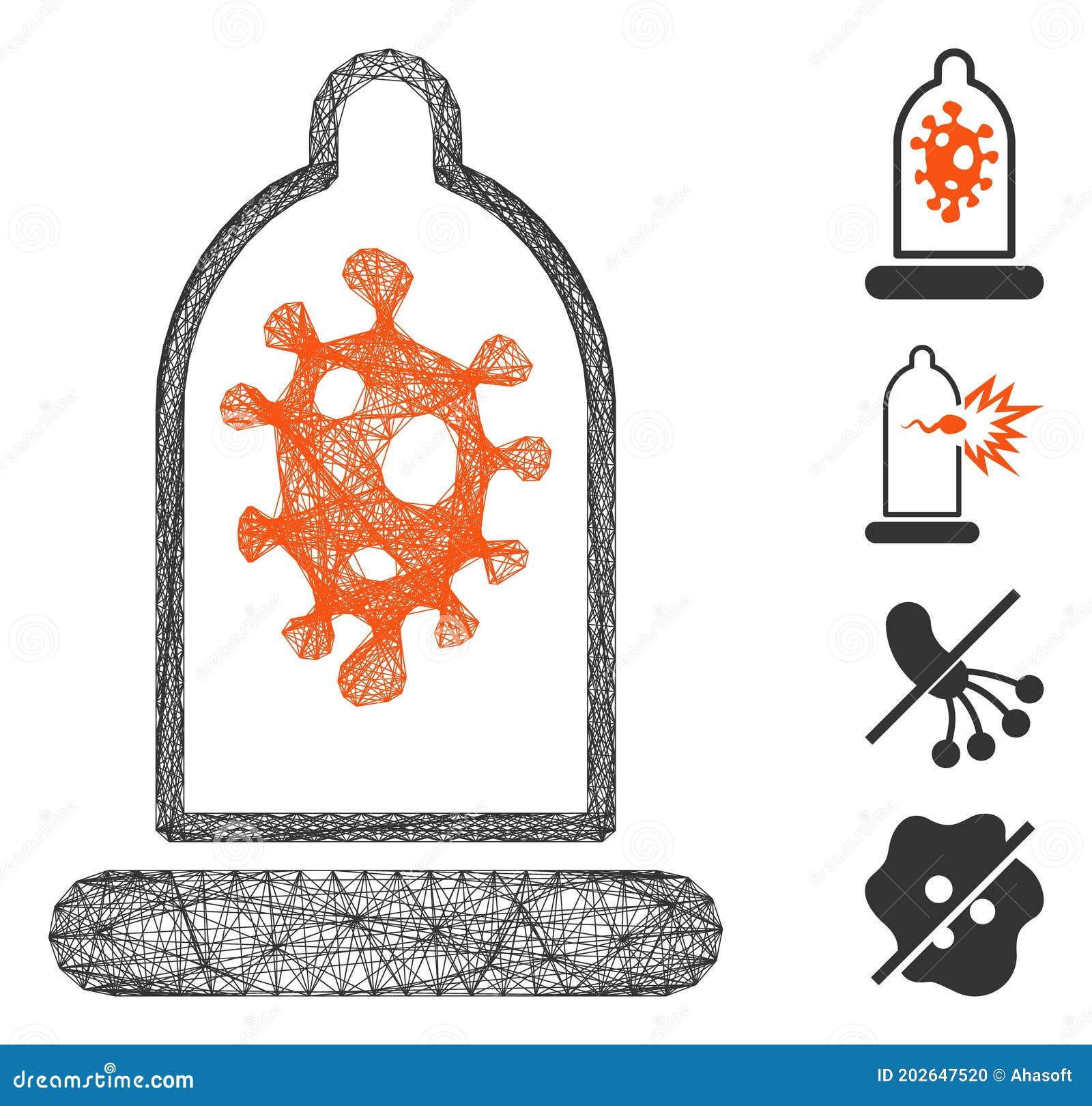 Hatched Infection Protection Vector Mesh Stock Vector - Illustration of ...