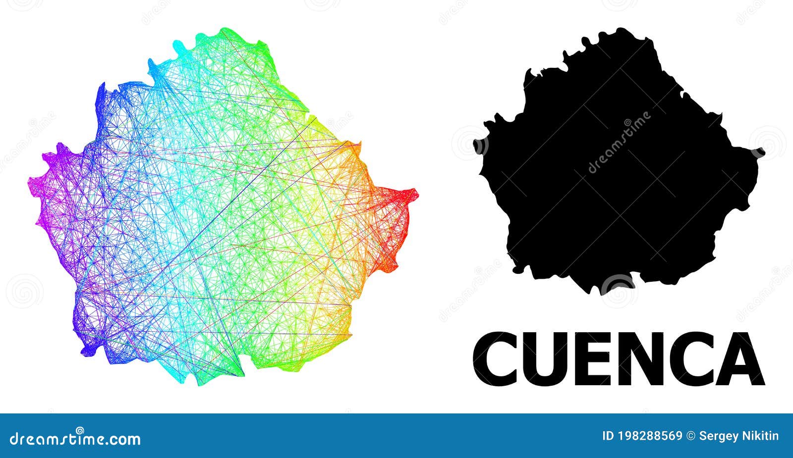 Net Map Of Cuenca Province Royalty-Free Stock Photography ...