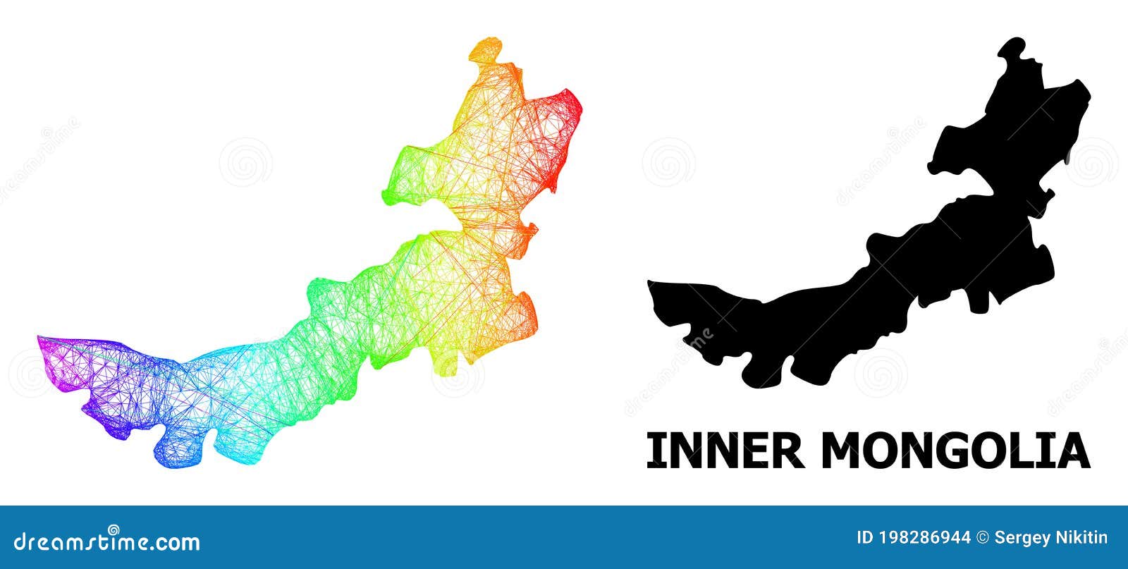 Inner Mongolia Province Map Highlighted On China Map With Detailed ...