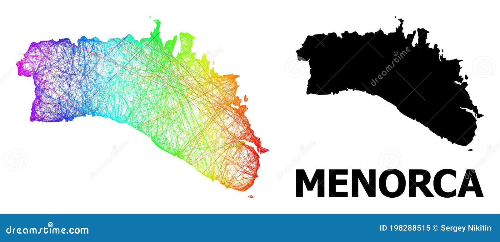 Menorca Island Simple Outline Vector Map | CartoonDealer.com #271194610