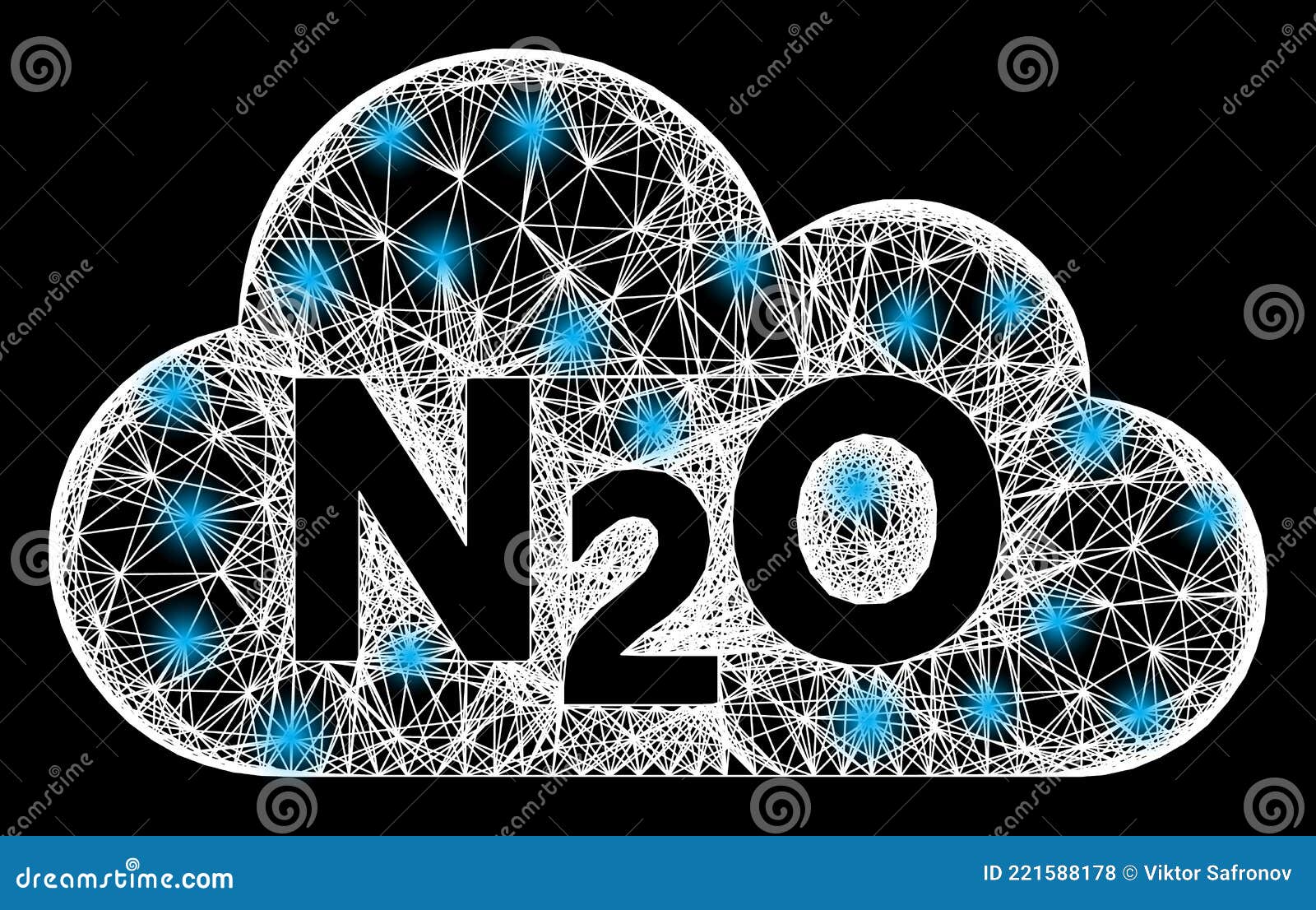 Nitrous Oxide NOS, Laughing Gas, N2O Molecule. Used In Surgery As ...