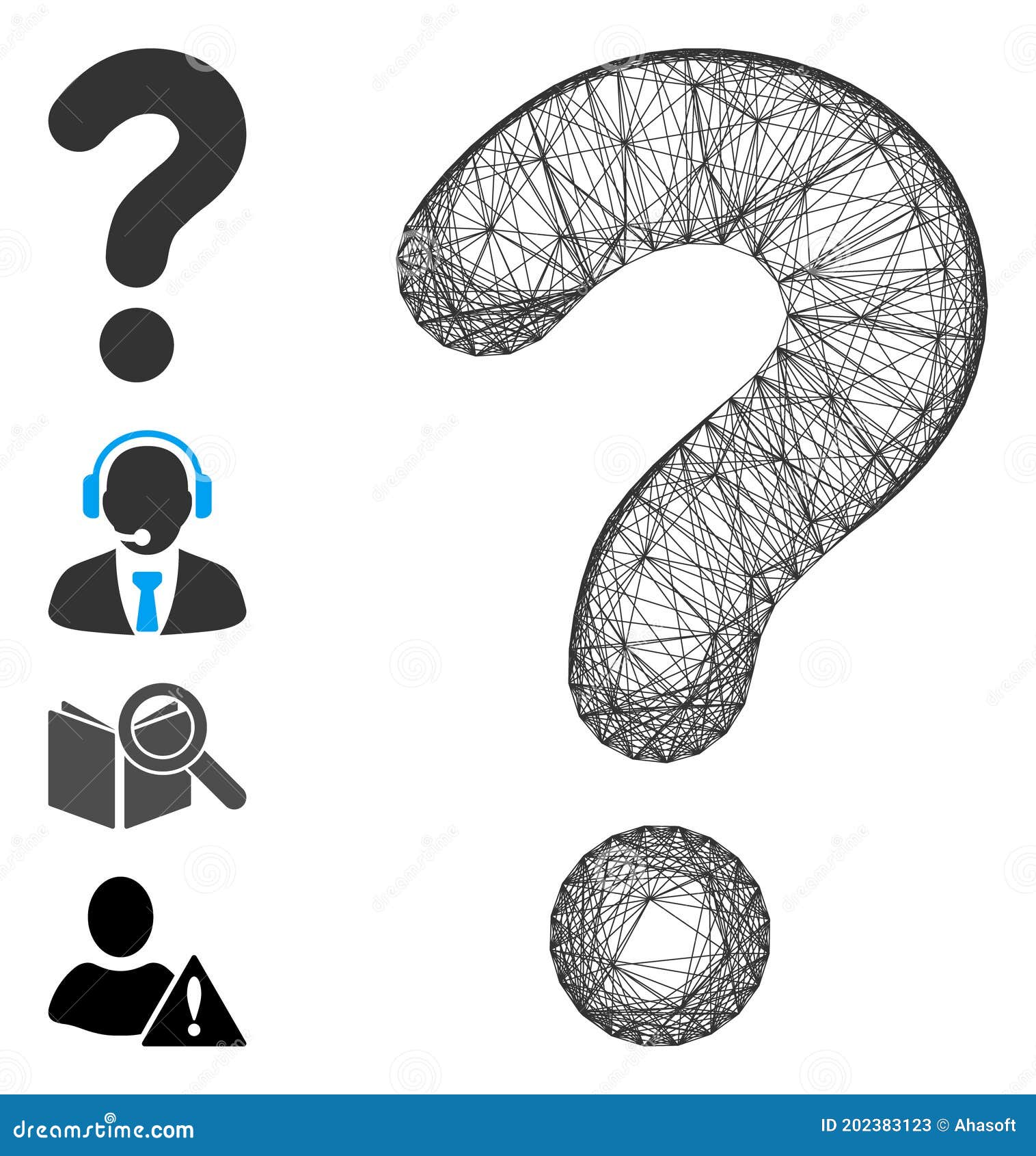 Frame With Question Mark Cartoon Vector | CartoonDealer.com #35268677