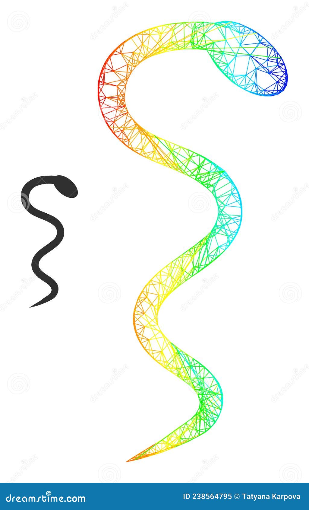 Spectral Serpent: A Luminous 3d Fish That Dazzles In Vibrant Colors ...