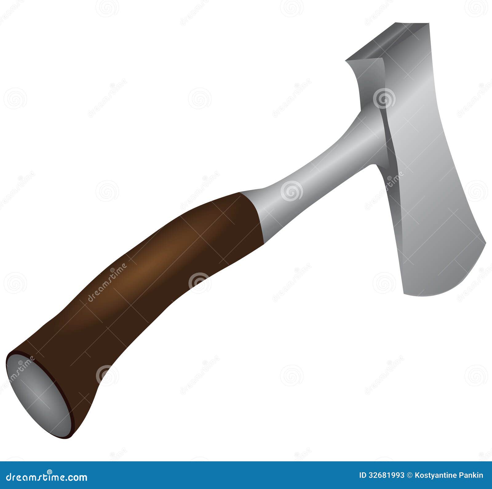 Hatchet Metal Handle stock vector. Illustration of blade - 32681993