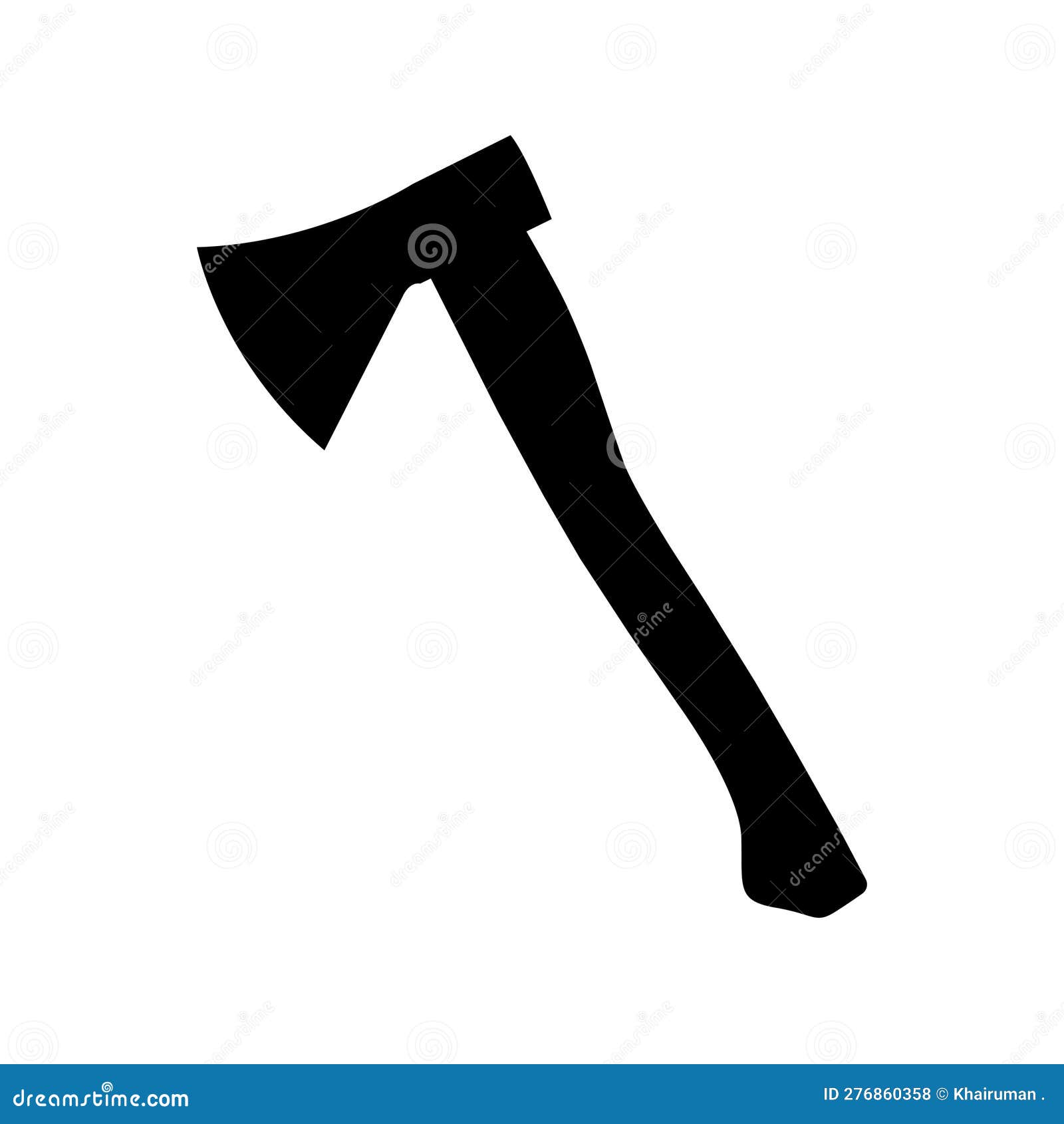 Hatchet Silhouette. Black and White Icon Design Elements on Isolated ...