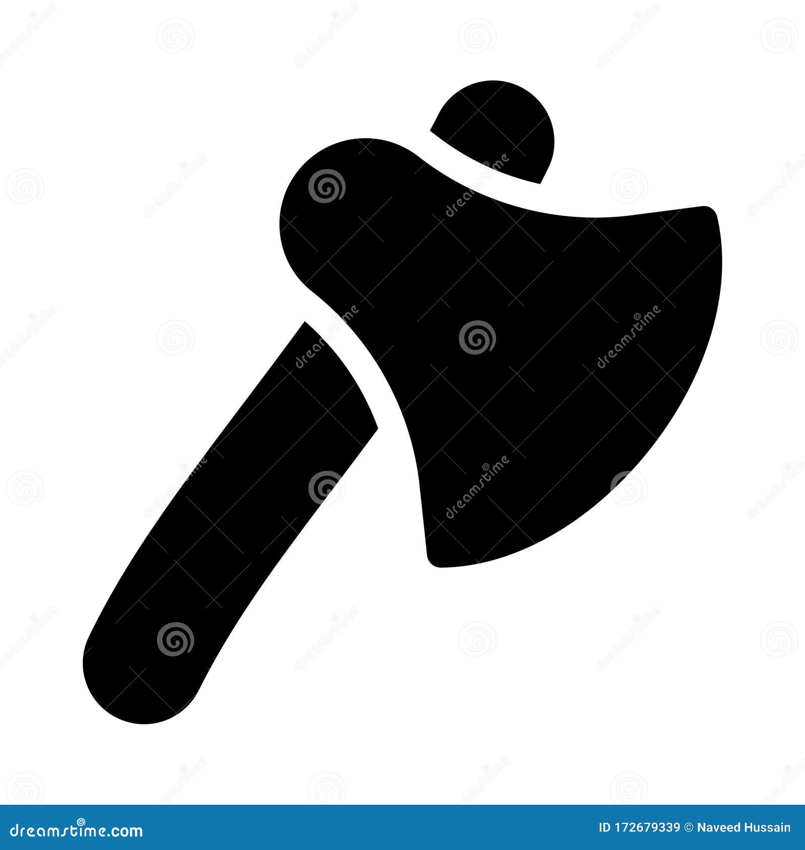 Hatchet Vector Glyph Flat Icon Stock Vector - Illustration of ...