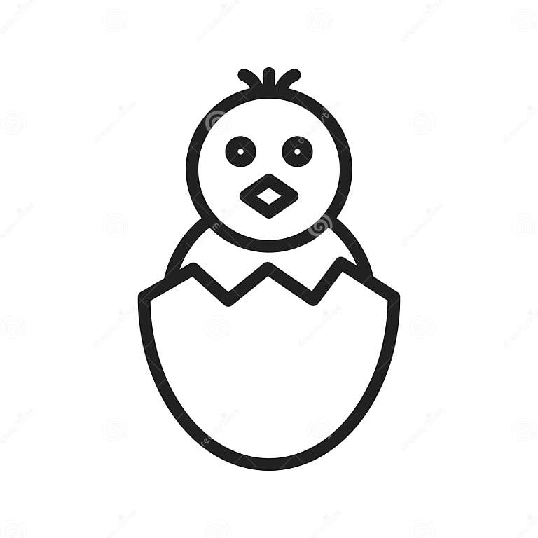 Hatching Chick Icon Vector Image. Suitable for Mobile Apps, Web Apps ...