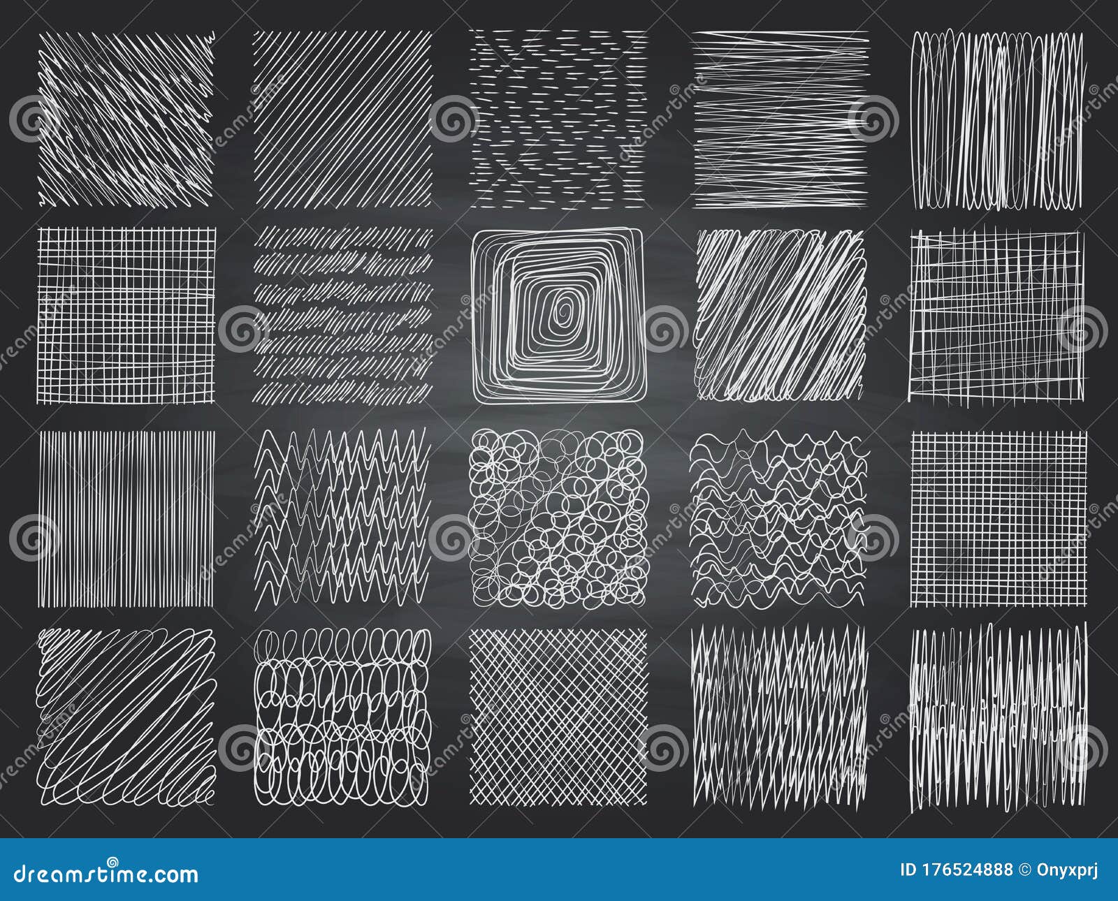 Hatching Textures. Pencil Sketching Shading Grunge Effect Vector ...