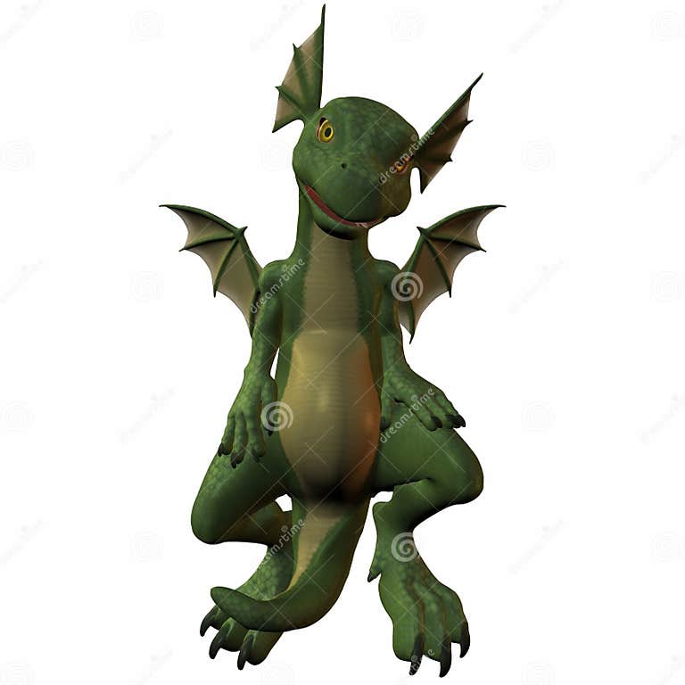 Hatchling Dragon stock illustration. Illustration of cartoon - 1973622