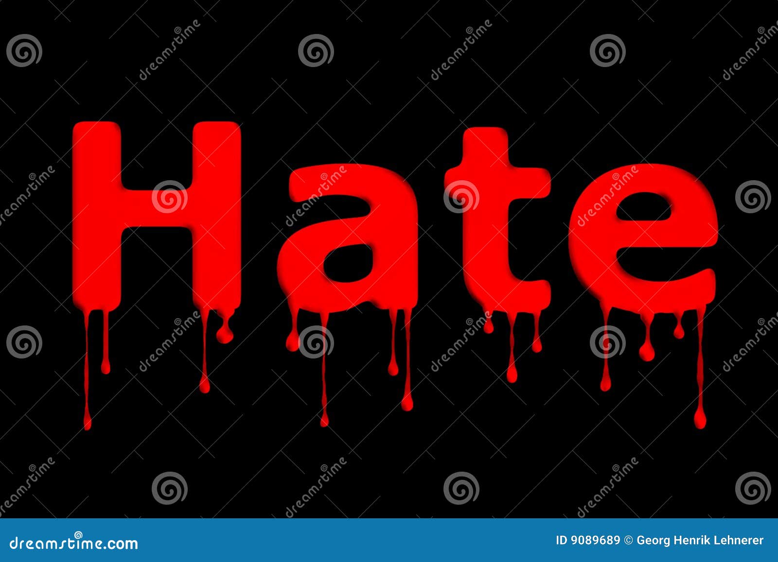 Hate Bllod Text Black Royalty Free Stock Images - Image: 9089689