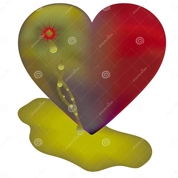 Hate Heart stock vector. Illustration of hater, love - 12360153