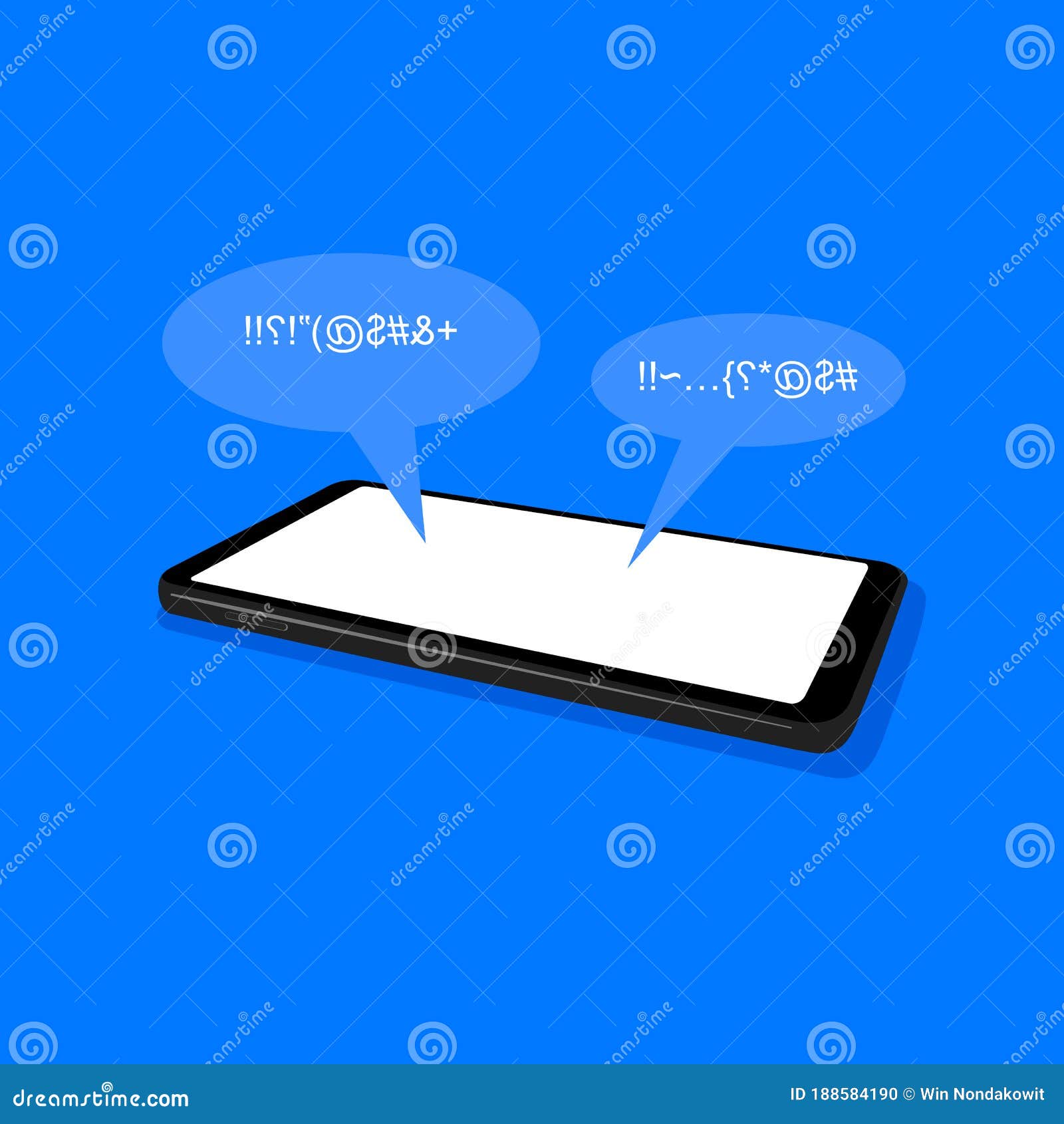 Hate Speech on Social Media Stock Vector - Illustration of negative ...