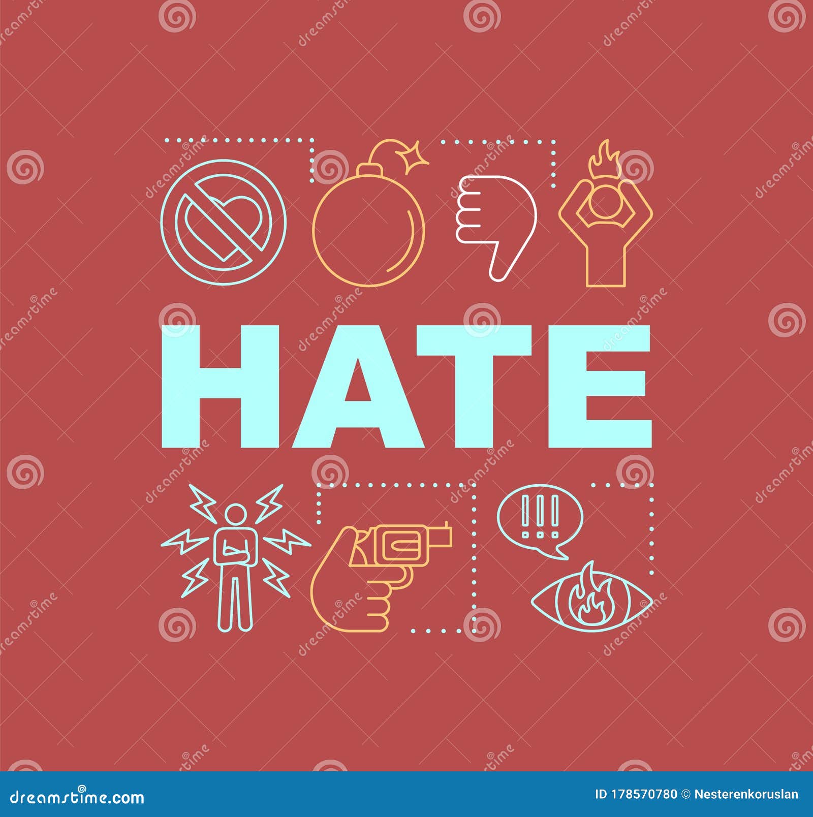 Misunderstanding Word Cloud Vector Illustration | CartoonDealer.com ...