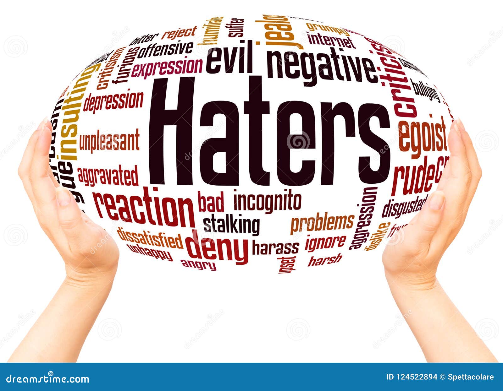 Haters Background. Bullying Pattern Seamless. People Swear And Point ...
