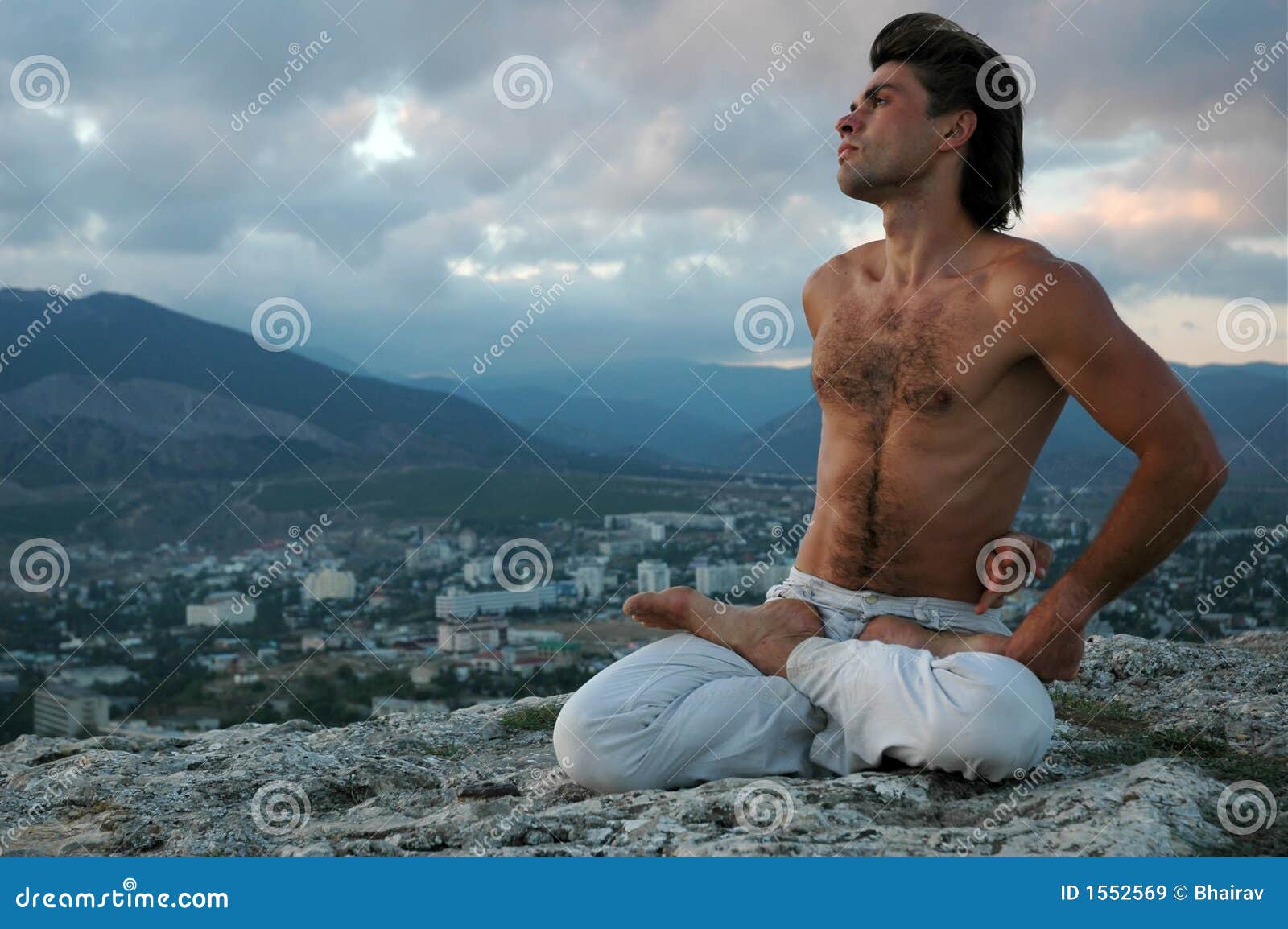 Hatha-yoga: padmasana#3 stock image. Image of gymnastics - 1552569