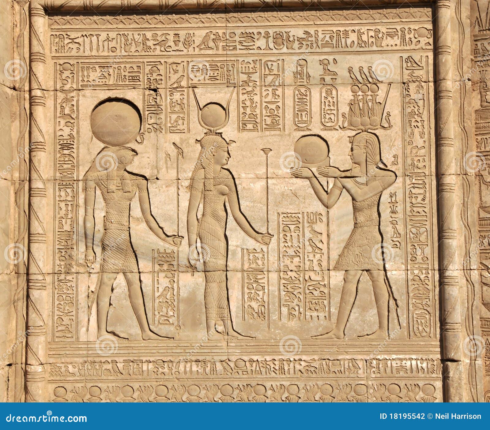 Hathor Temple stock photo. Image of nile, east, archeology - 18195542