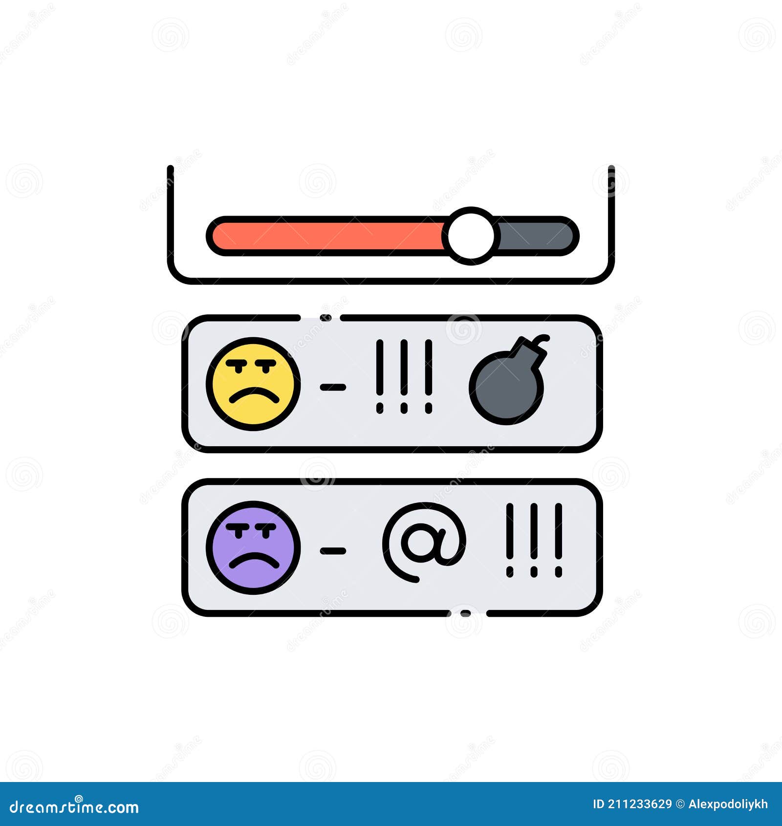 Hatred Pixel Perfect Linear Icon Vector Illustration | CartoonDealer ... Hatred Pixel Perfect Linear Icon Vector Illustration | CartoonDealer ...