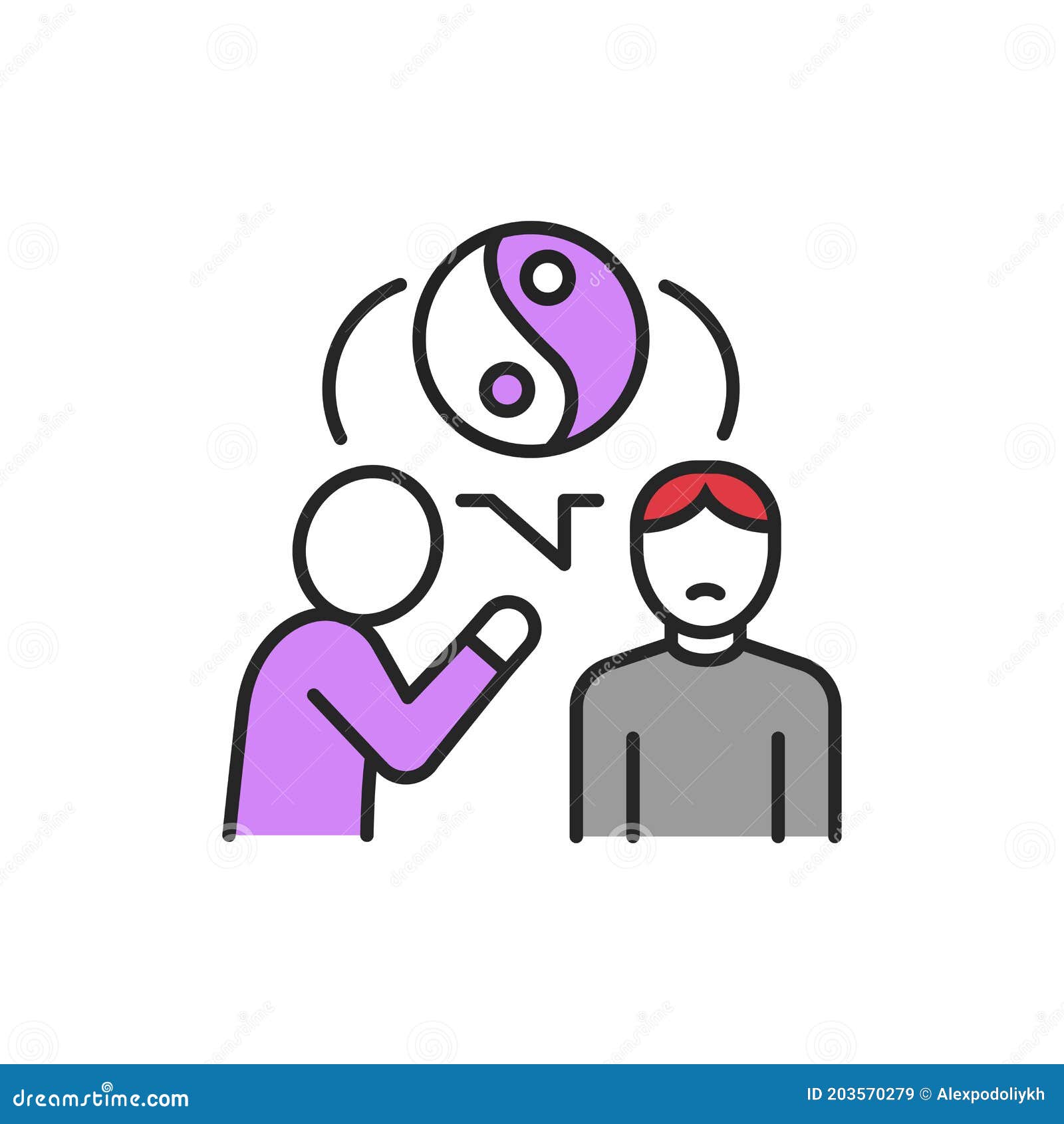 Hatred Icon. Stress Face Monster Concept. Stressful Situations. Mental ...