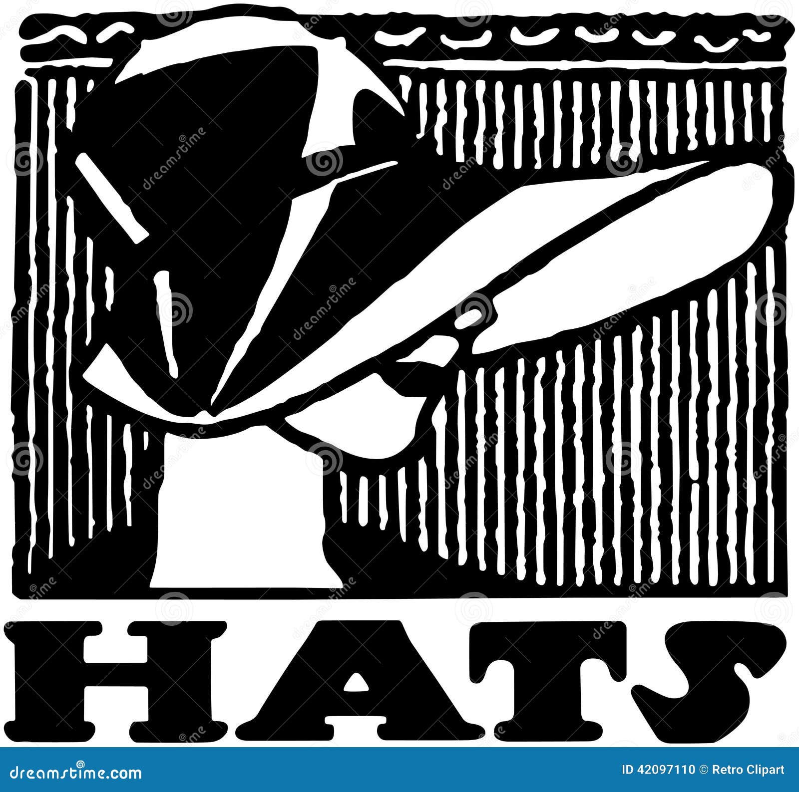 Hats Banner stock vector. Illustration of slogans, bonnets - 42097110