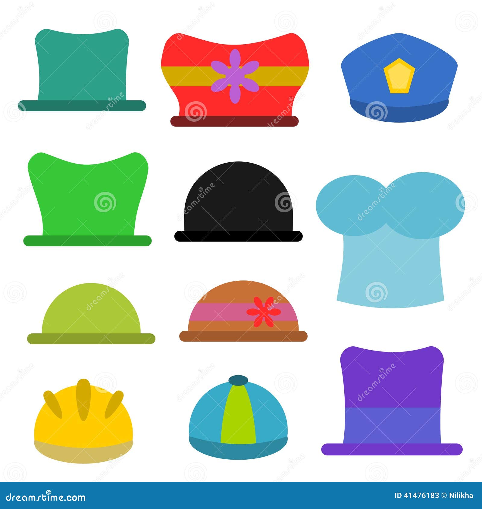 Hats collection stock illustration. Illustration of group - 41476183