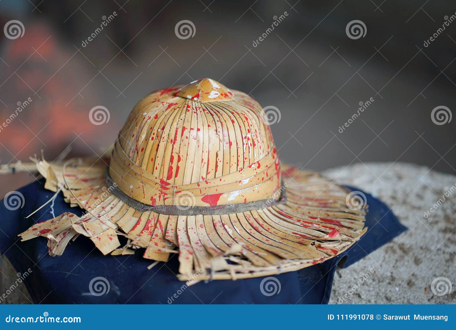 Hats made of palm leaves stock photo. Image of garden - 111991078