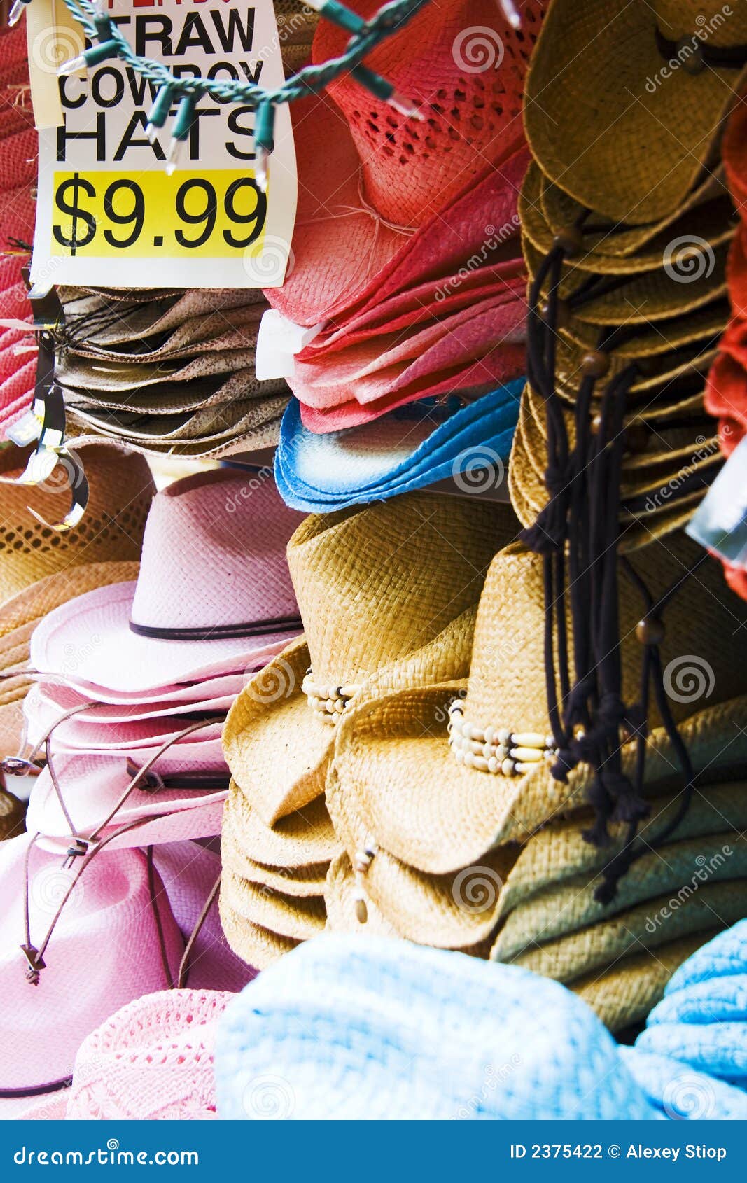 Hats for sale stock photo. Image of shopping, price, stand - 2375422