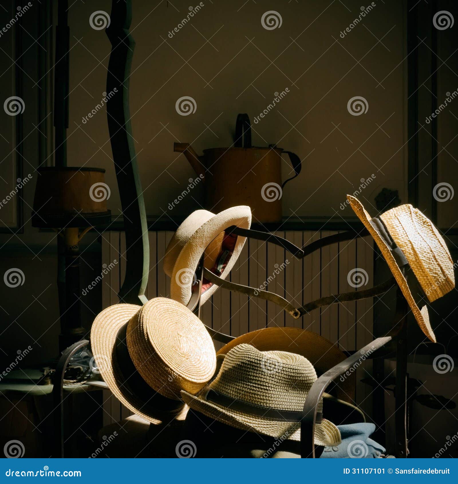 Hats stock image. Image of decoration, house, hats, chair - 31107101