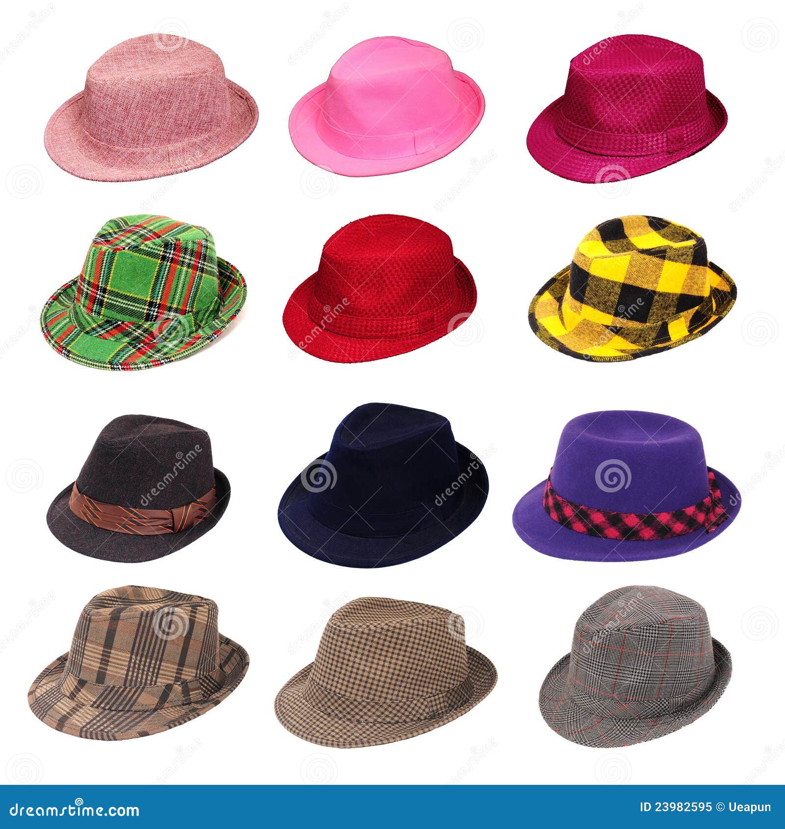 Hats of various type stock image. Image of head, blue - 23982595