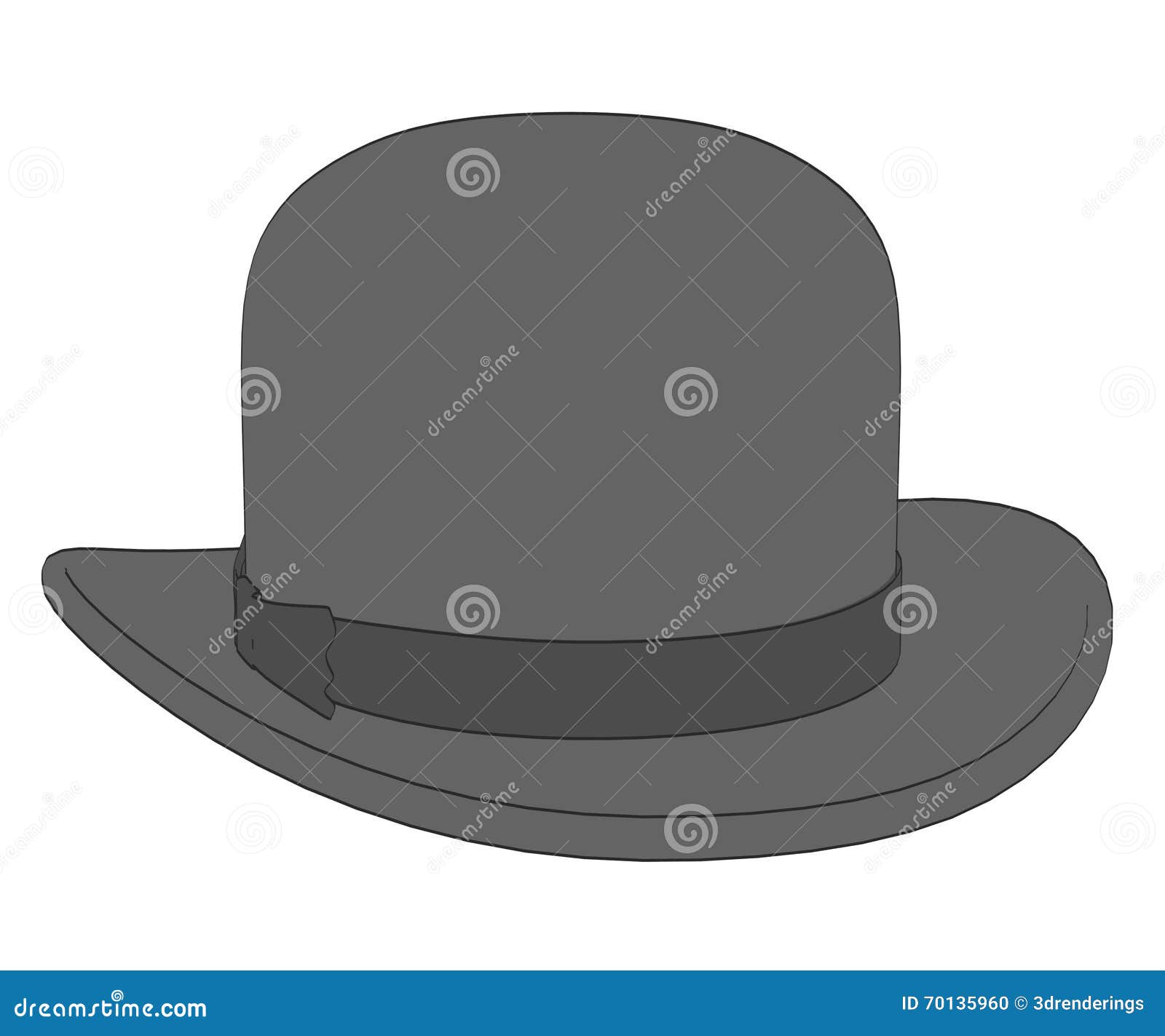 Hatt stock illustrationer. Illustration av homburg, kloster - 70135960