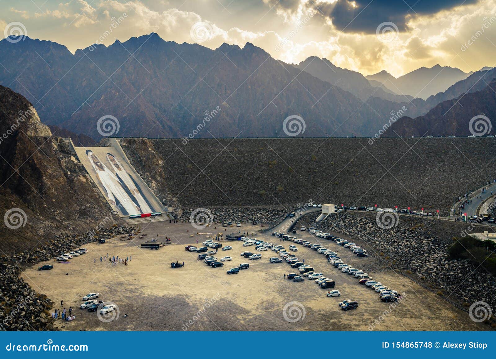 Hatta Dam in UAE editorial stock photo. Image of arab - 154865748