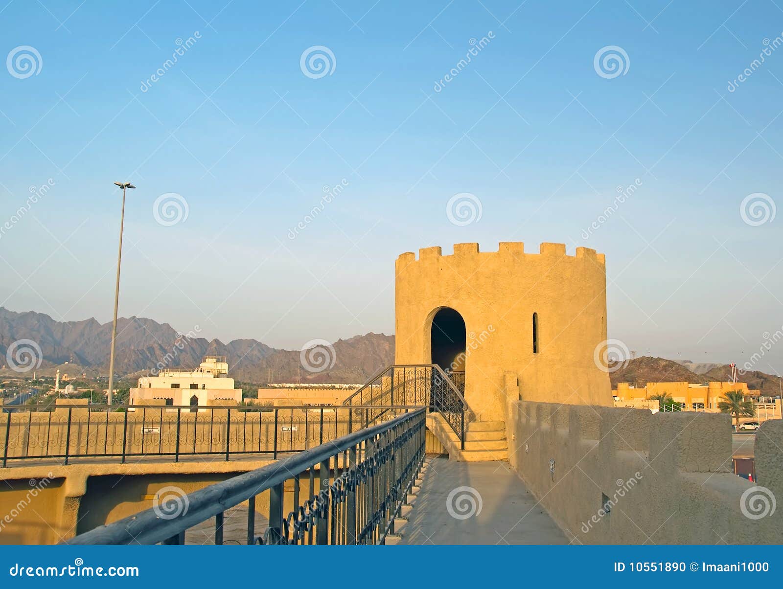 Hatta Fort Hotel In Dubai Royalty-Free Stock Image | CartoonDealer.com ...