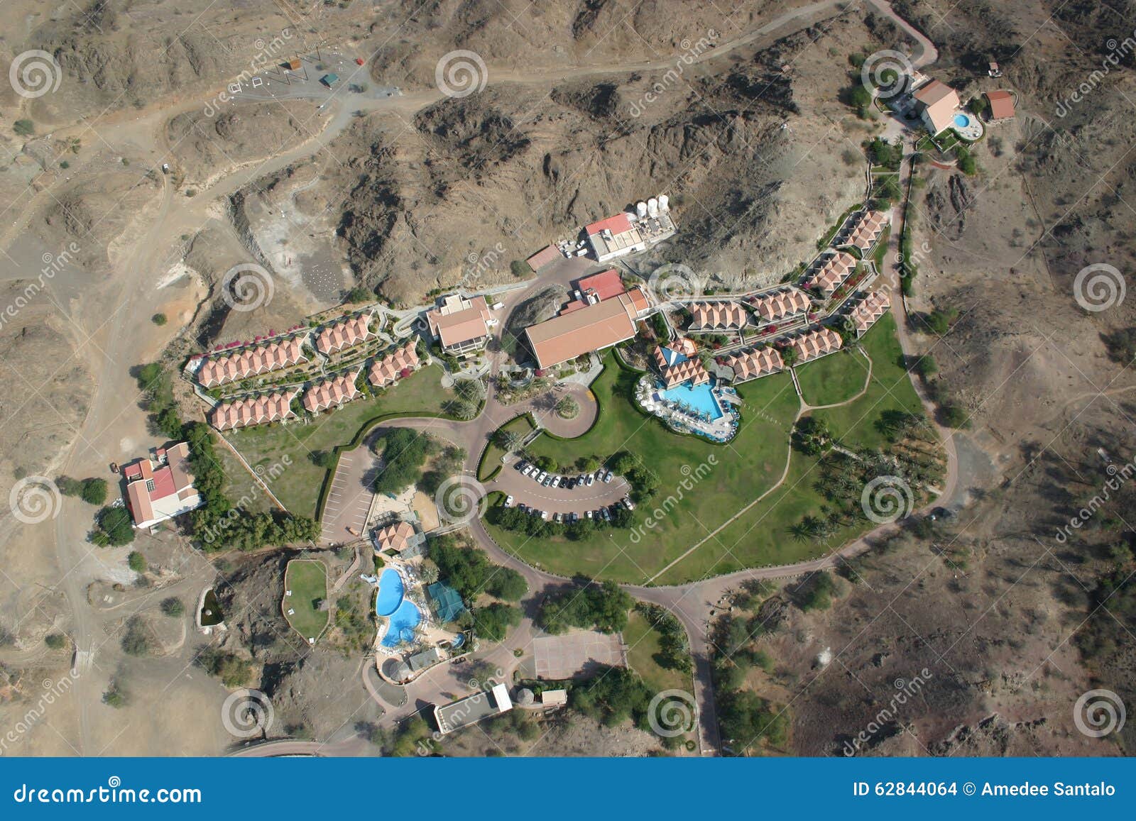 Hatta fort hotel in Dubai stock photo. Image of arabian - 62844064
