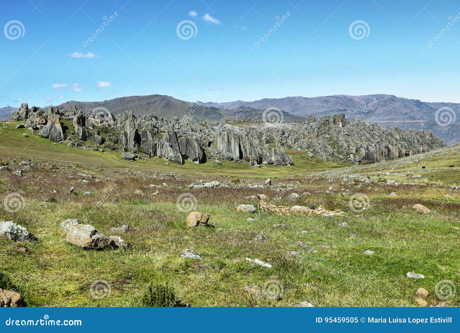 Hatun Machay Stone Forest in Ancash Peru. Stock Image - Image of ...