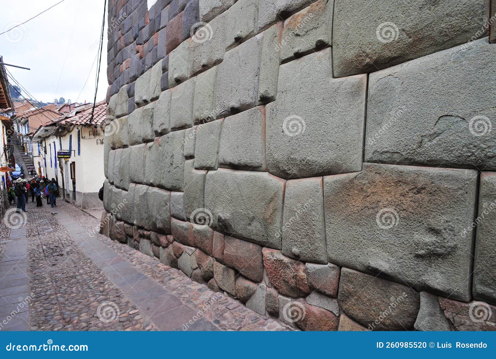 The Twelve Angle Stone Of Hatunrumiyoc In Cusco Royalty-Free Stock ...